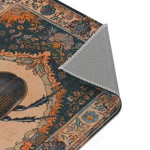 Rustic Beetle Area Rug: Vintage Persian Art Deco Style - Etsy