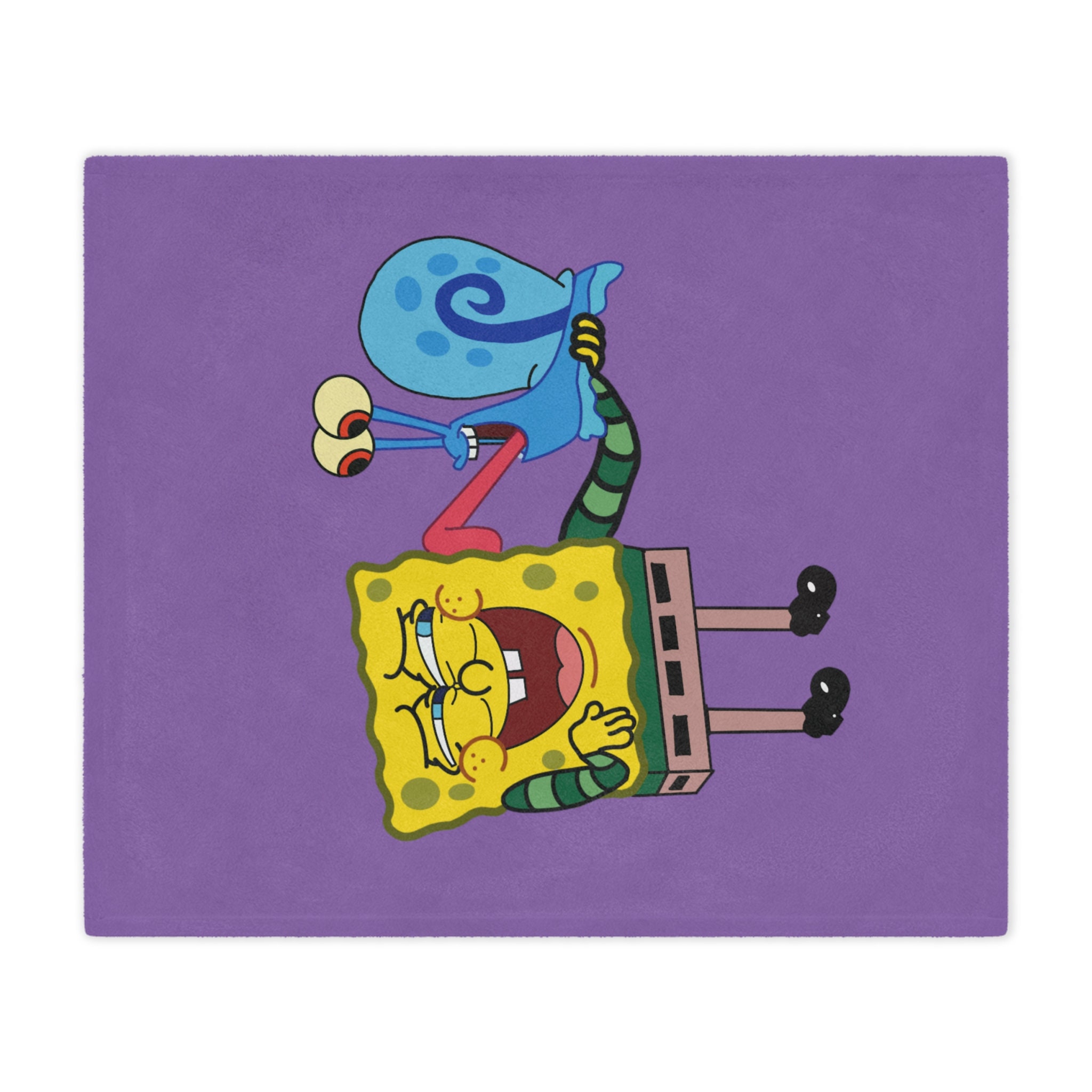 Spongebob X Blues Clues Crossover Microfiber Blanket - Etsy