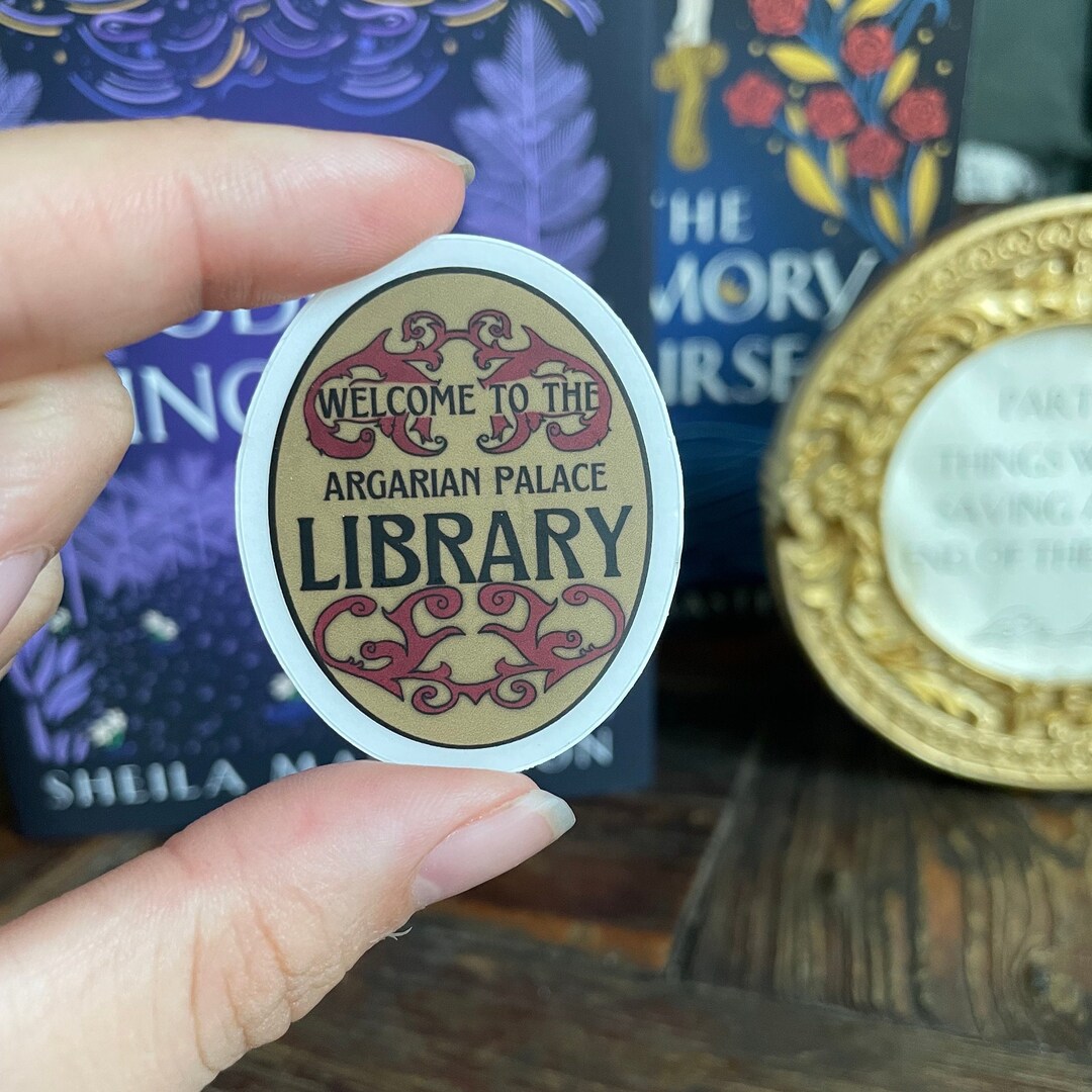 Welcome to the Argarian Palace Library Sticker - Etsy