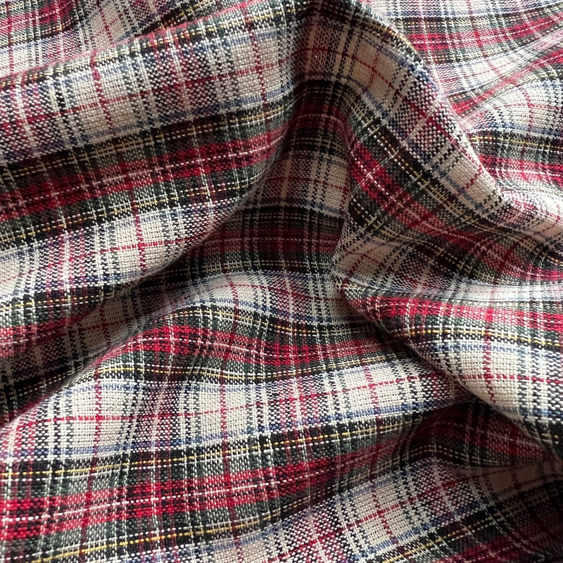Vintage Plaid Fabric - Etsy