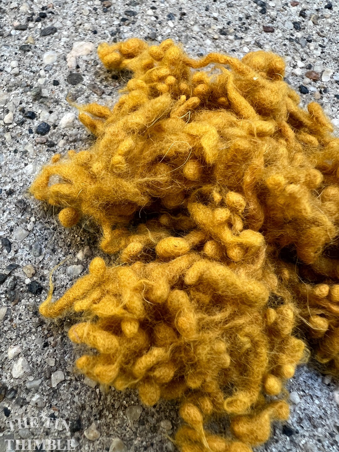 Saffron Yellow Gold Wool Nepps or Nibs for Felting by DHG / 1/8 Oz or ...