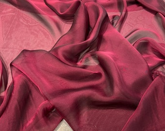 Iridescent Silk Chiffon Fabric by the Yard / Great for Nuno - Etsy