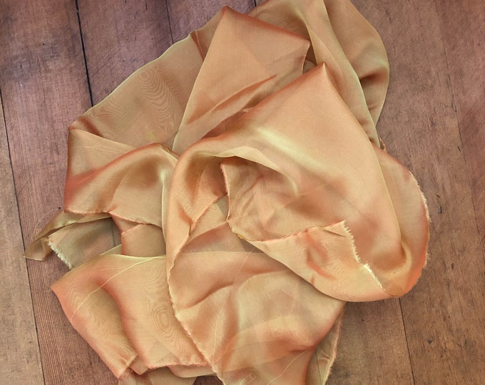 Pure Silk Chiffon Scarf With Unfinished Edges / Great for Nuno Felting ...