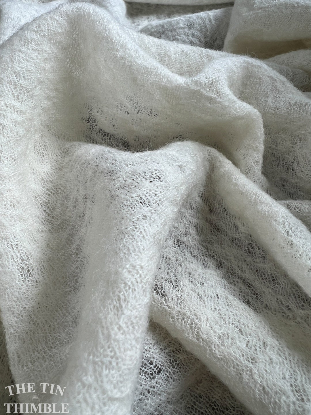 100% Wool Knit Gauze in Natural White by the Yard Great for Eco ...