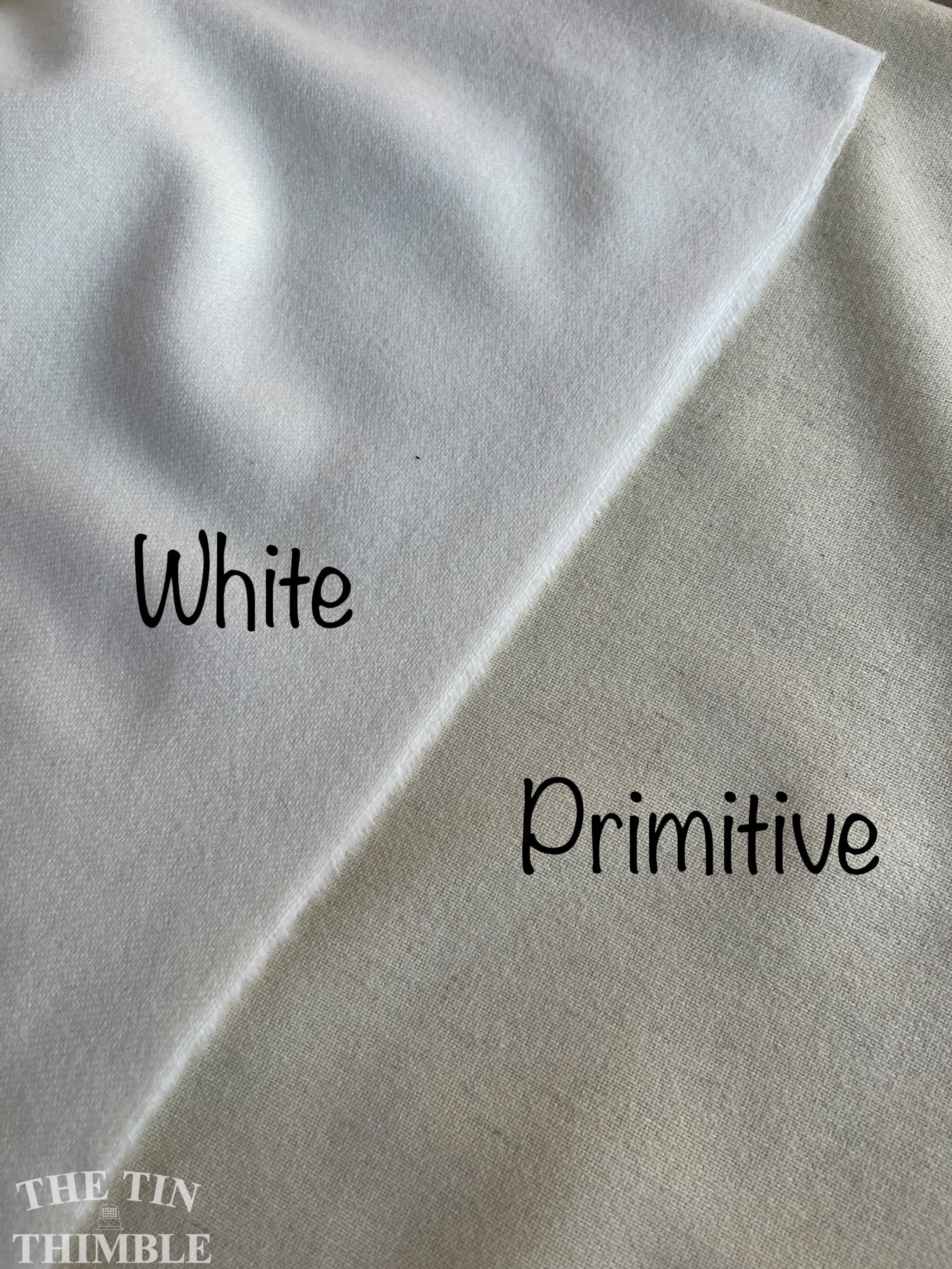 100% Wool Flannel Weight Fabric in Natural White - 1 Yard - Made in ...