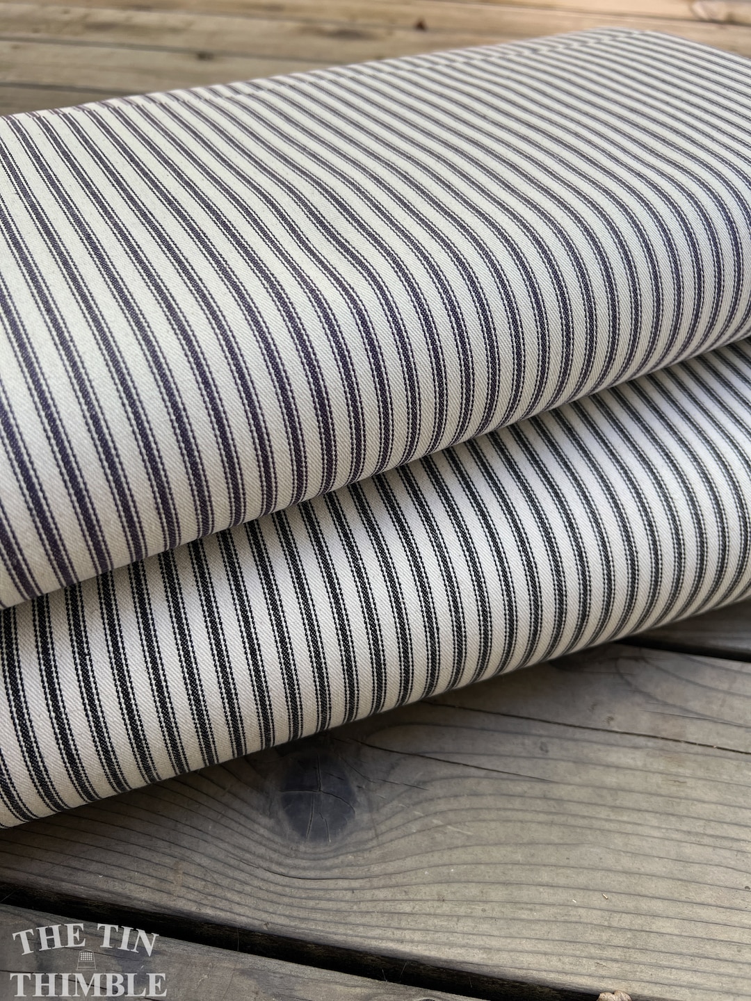 Cotton Ticking Stripe Fabric / 100% Cotton Ticking 1 Yard Cotton Fabric ...