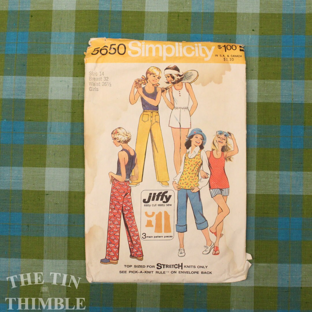 Vintage Sewing Pattern / Simplicity Shorts Pattern / Simplicity 5650 ...