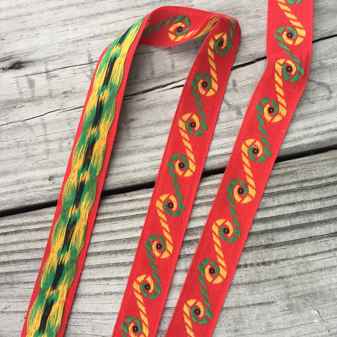 Vintage Embroidered Trim - Multiple Yards Available - Vintage Sewing ...