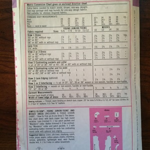 Vintage 1970s Simplicity Dress Pattern #6809 Sz 10 Bust 32.5 Vintage ...