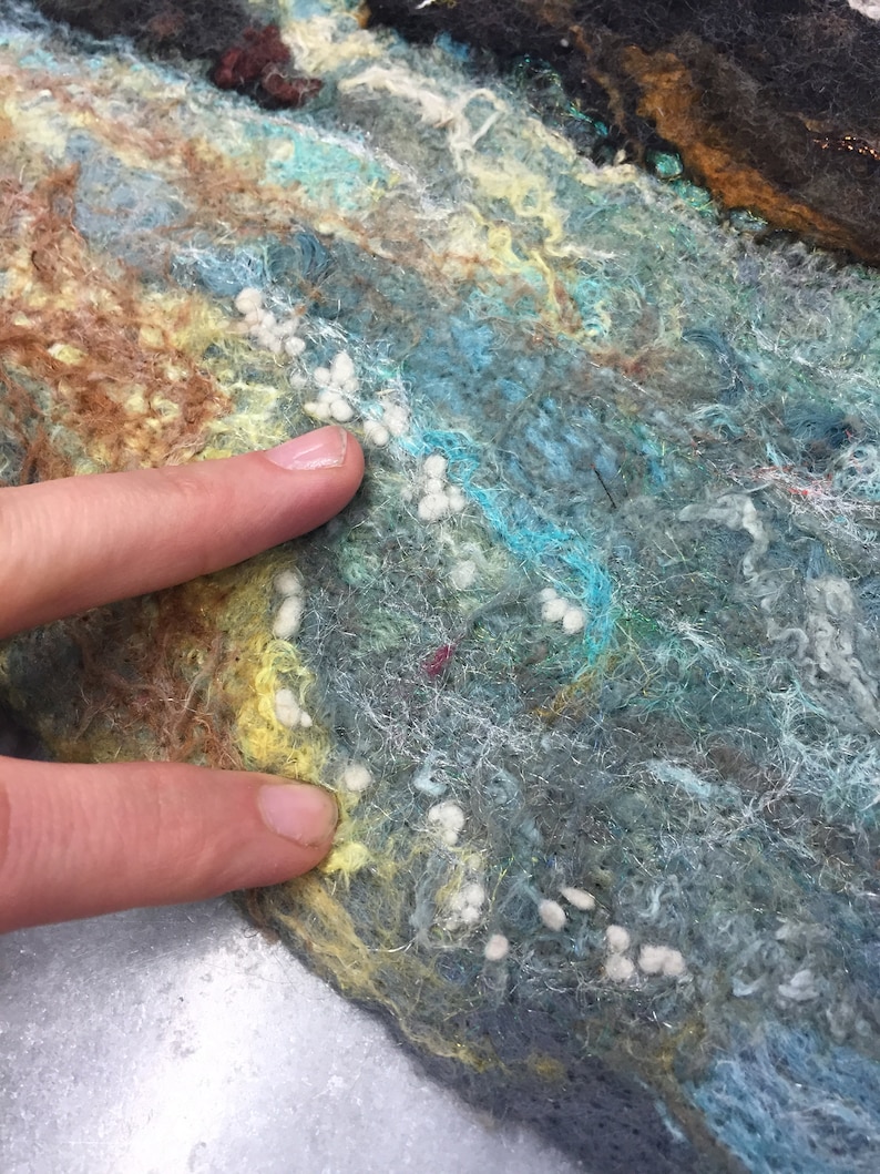Dark Teal Dyed Wool Nepps or Nibs for Felting by DHG / 1/8 Oz or More ...