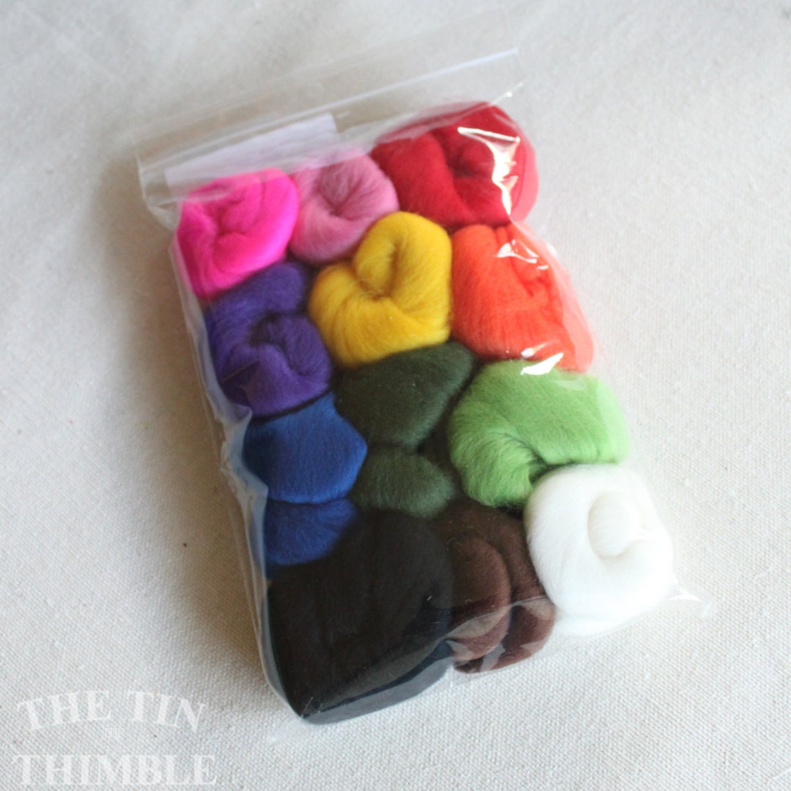 Mixed Wool Roving Pack 1.5 Oz Total Small Quantities for | Etsy