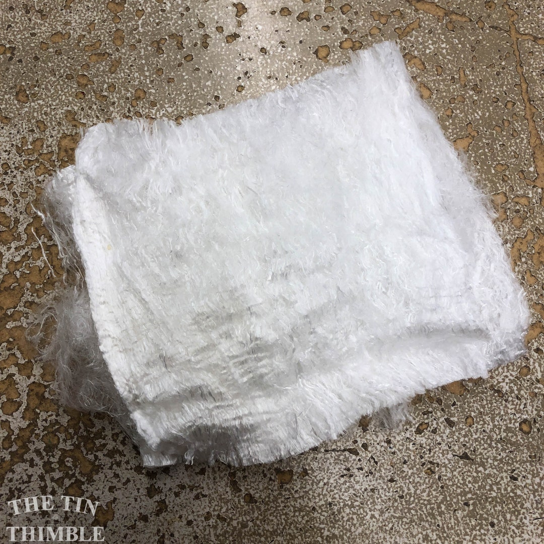Silk Mulberry Lap Fiber for Spinning or Felting in Natural White / 1/4 ...