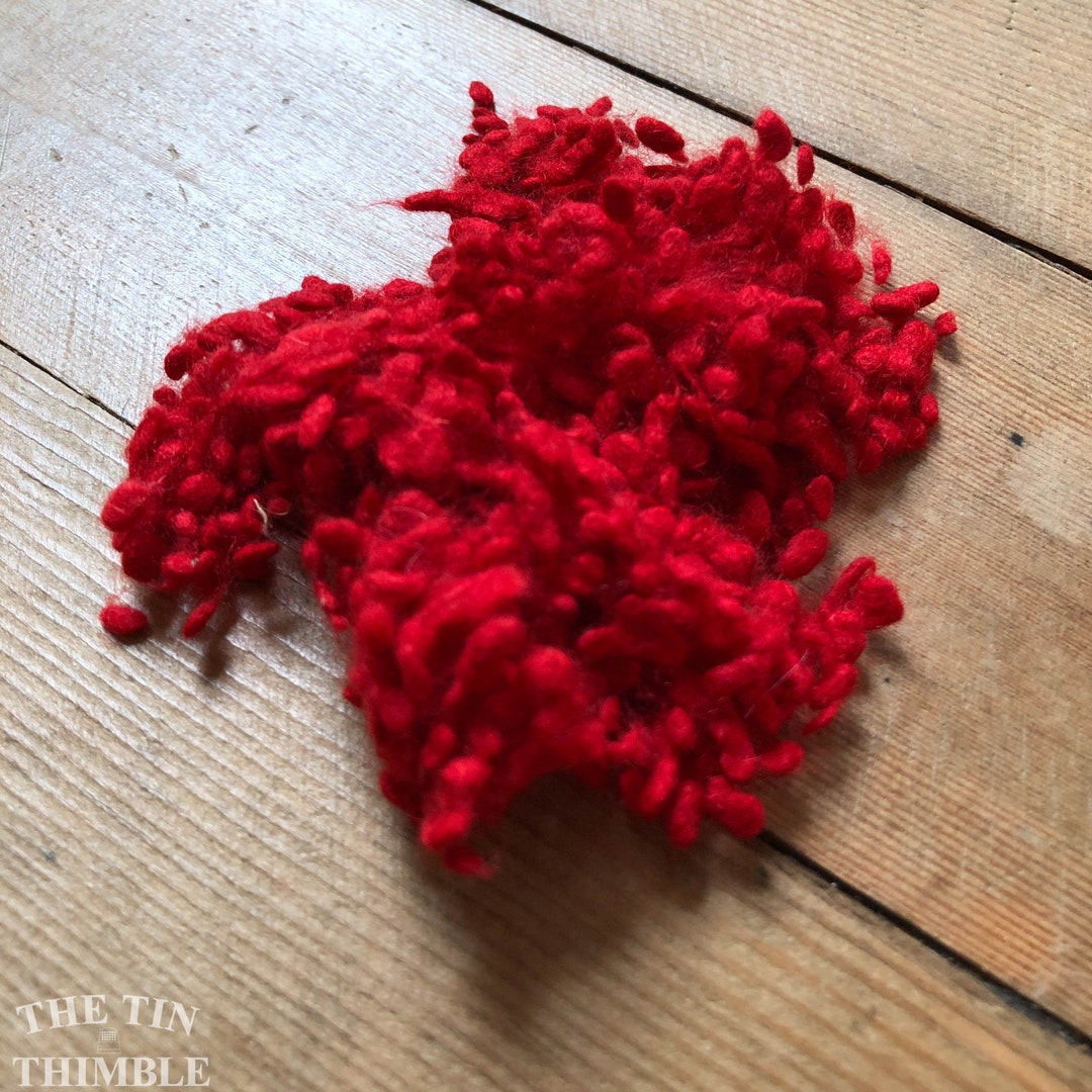 Red Dyed Wool Nepps or Nibs for Felting by DHG / 1/8 Oz or More ...