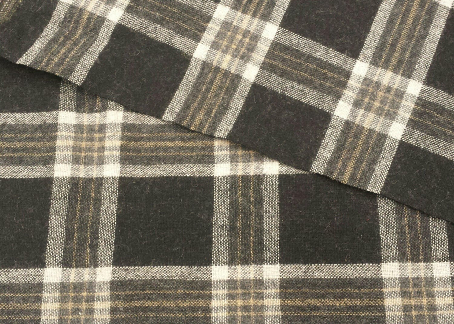 Wool/poly Blend Plaid Fabric by the Yard 60 Wide - Etsy