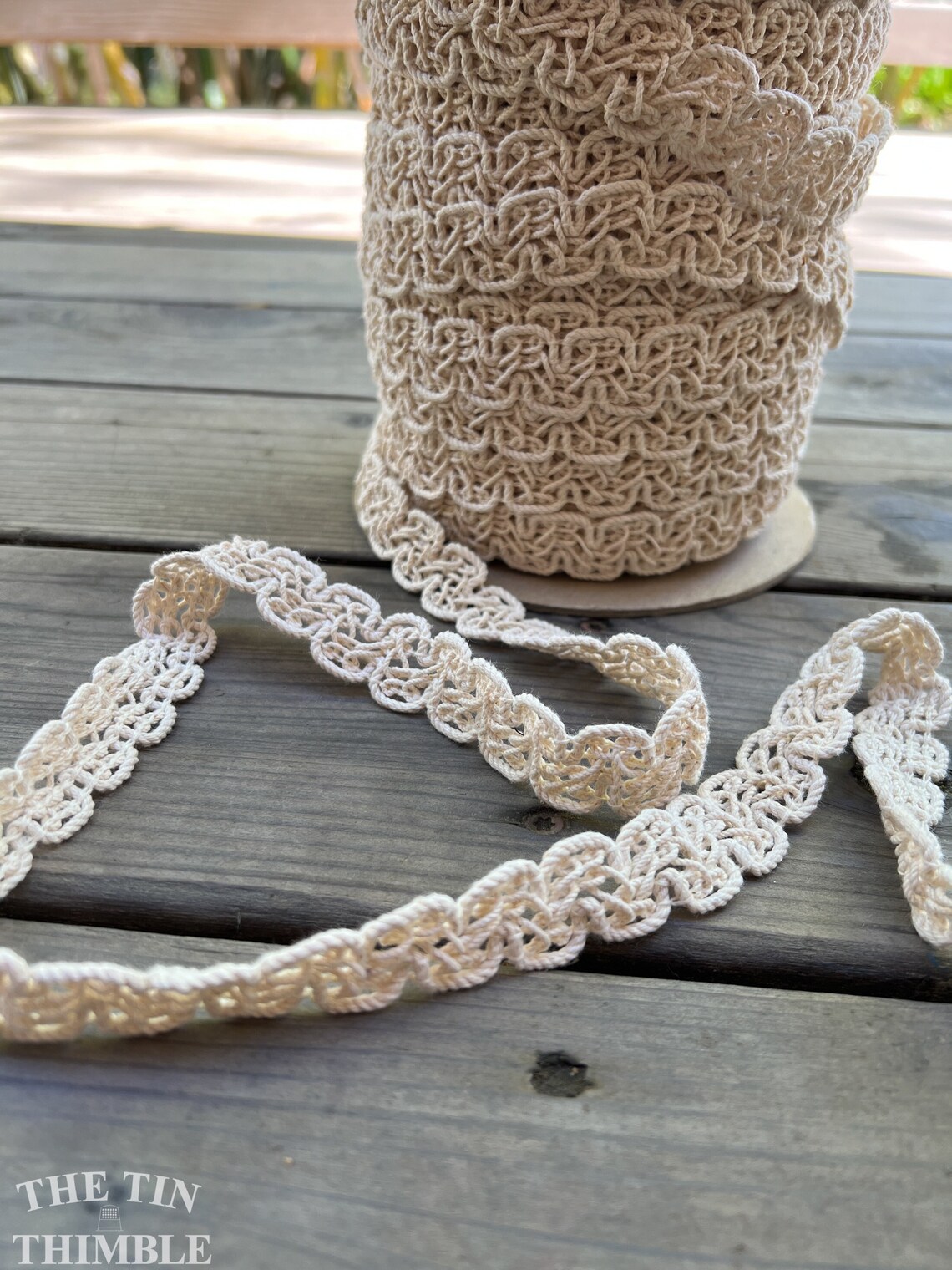Crocheted Cotton Lace Trim - by the Half Yard - 1