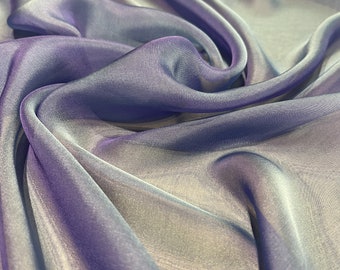 Iridescent Silk Chiffon Fabric by the Yard / Great for Nuno - Etsy