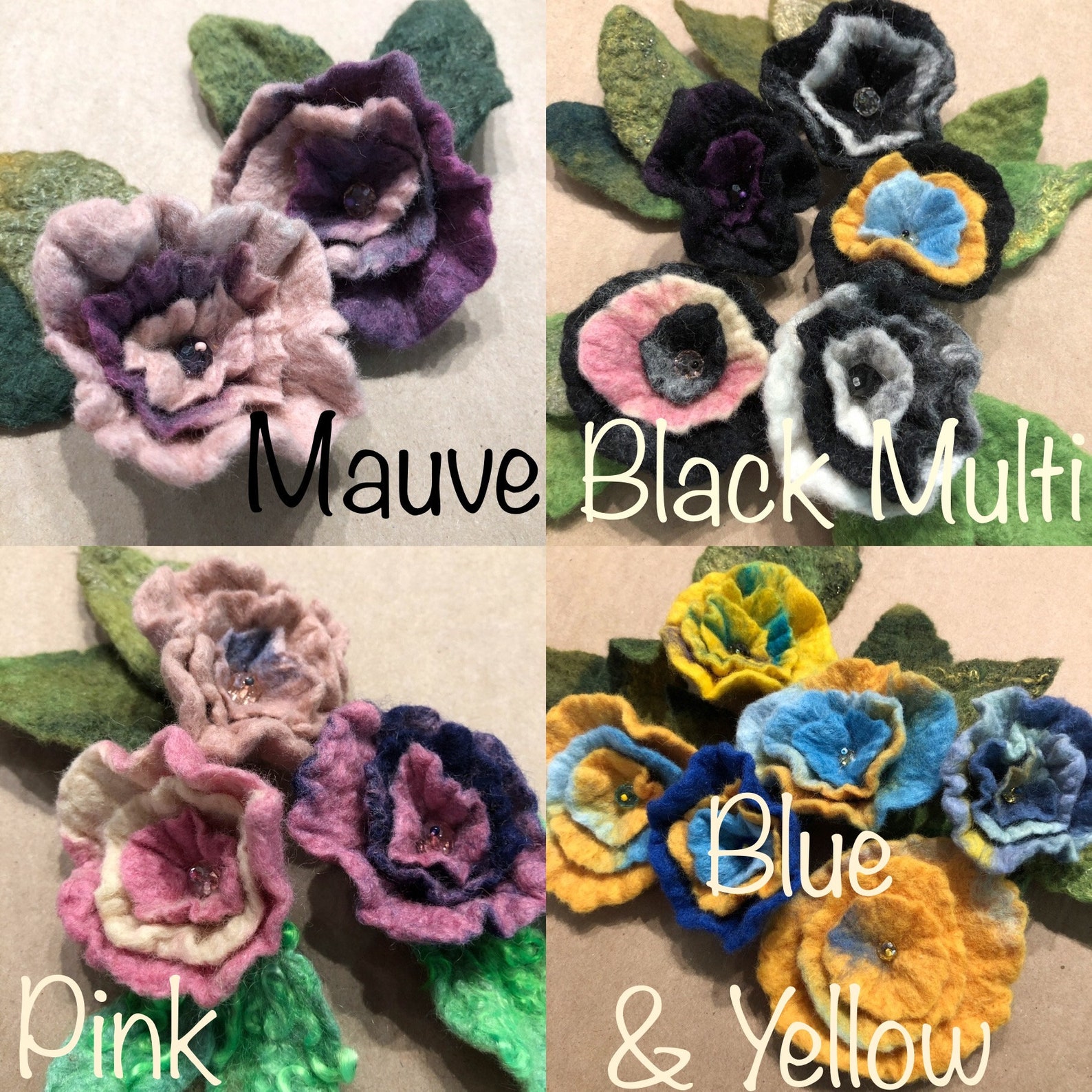 Hand Felted "bitty Blossom" - Single Small Flower for Gift ...