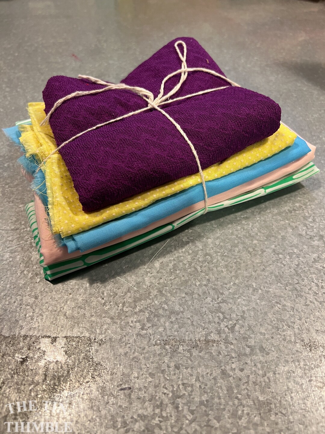 Vintage Scrap Fabric Bundle - Great Bundle of Natural and Synthetic ...