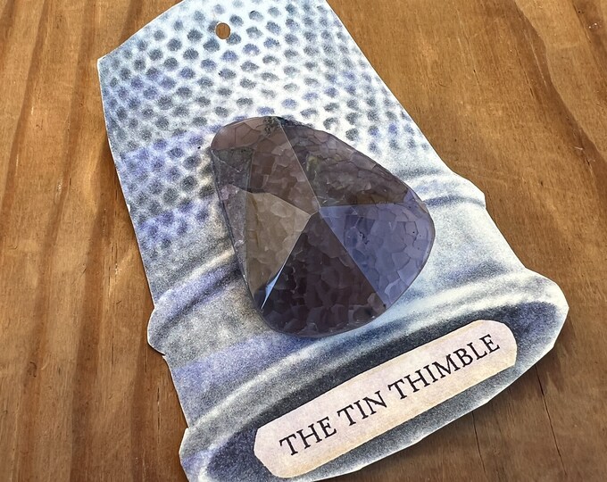 Large Purple Agate Shank Button - Unique Natural Gemstone Button - 1 1/ ...