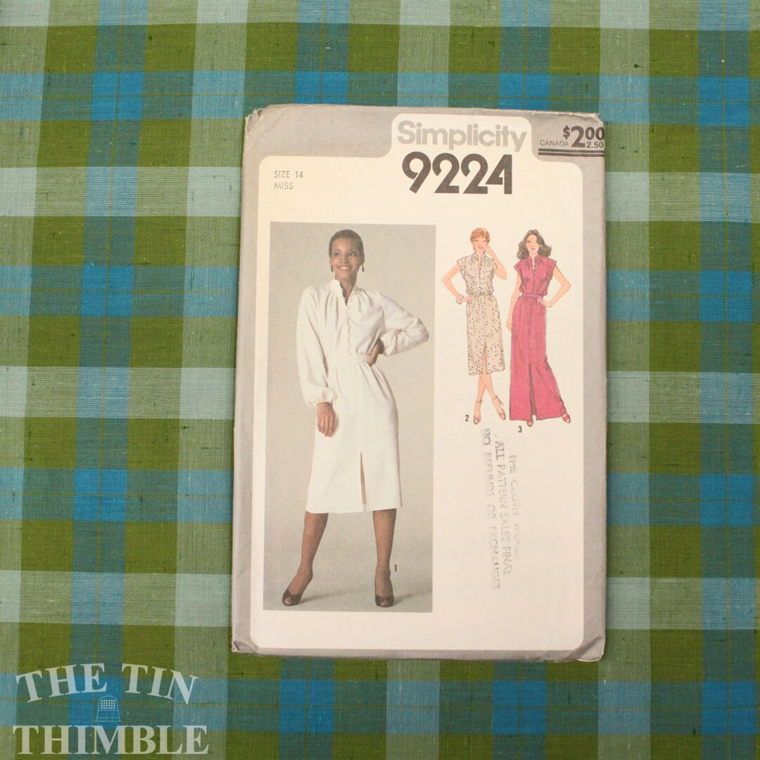 Dress Pattern / 1970's Maxi Dress / Vintage Sewing Pattern / Simplicity ...