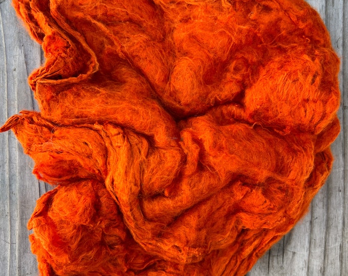 Hand Dyed Tussah Silk Fiber for Spinning, Weaving or Felting in ...
