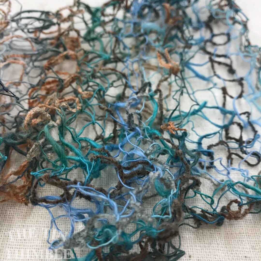 Tubular Yarn #4 / Felting Fiber / Cool Fiber - 18" - Nuno Felting / Wet ...