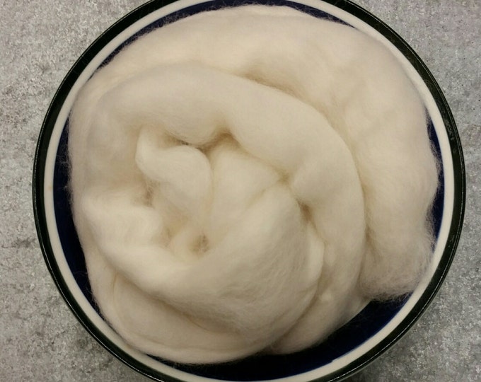 Natural White Merino Wool Roving for Felting, Spinning, Weaving or ...