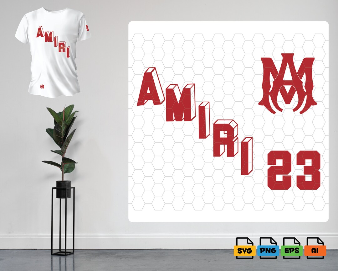 AMIRI Red New Season SVG and PNG Files High Resolution Images Ready to ...