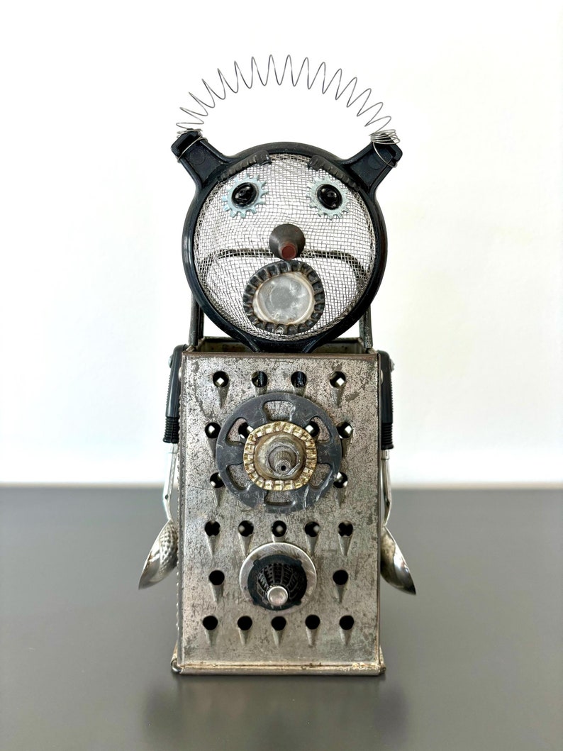 Handmade Recycled Robot Industrial Assemblage Art Sculpture - Etsy