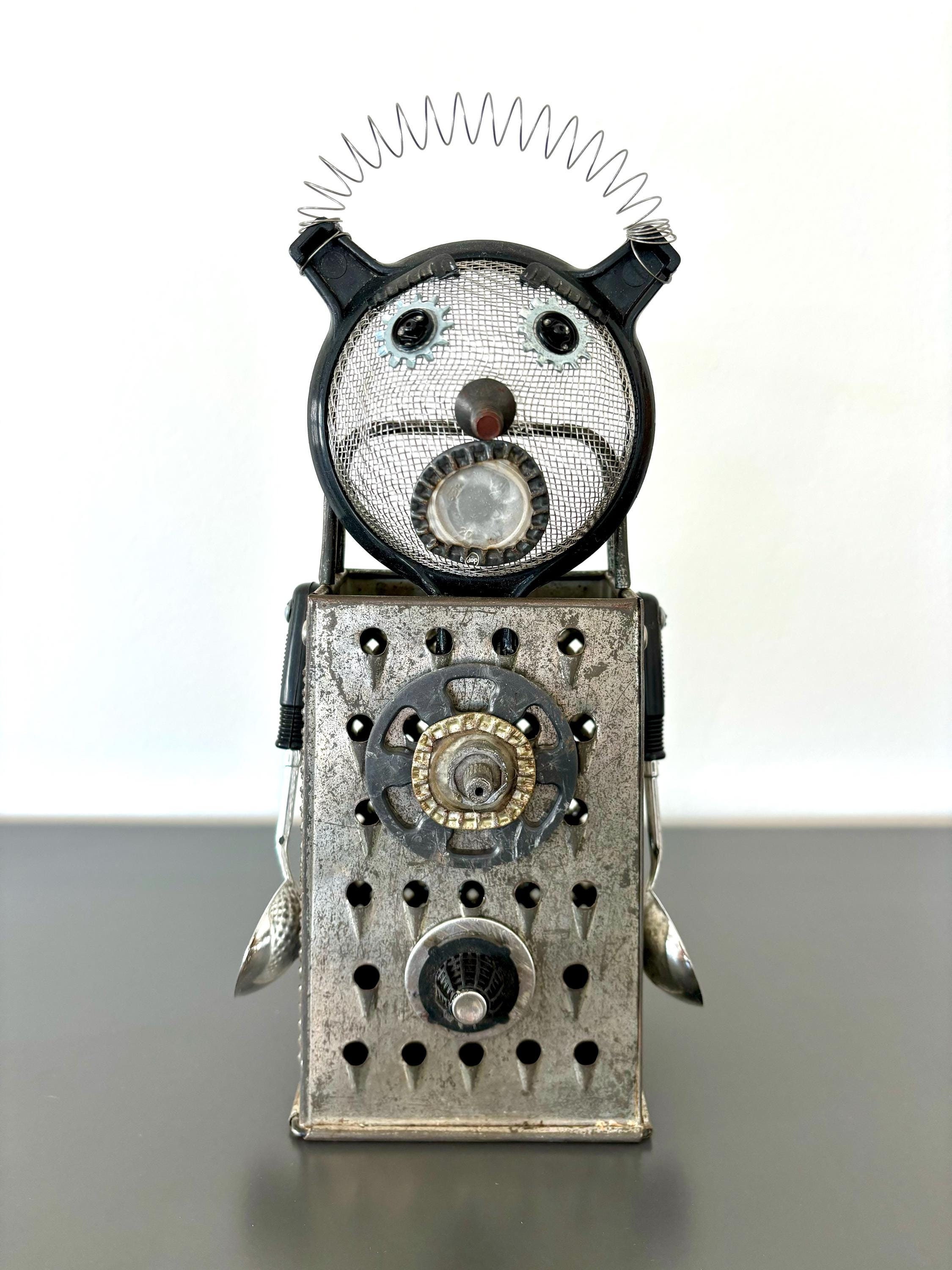 Handmade Recycled Robot Industrial Assemblage Art Sculpture - Etsy