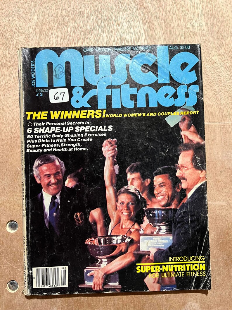 Joe Weider's Muscle & Fitness Magazine August BK4 - Etsy