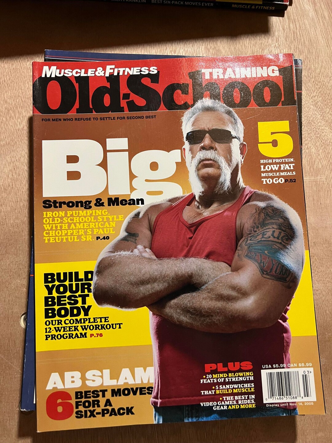 Muscle & Fitness Magazine Old School November 14, 2005 BK3 - Etsy