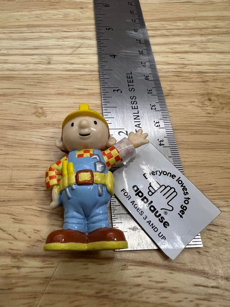 Applause 2001 Bob the Builder Cake Topper Toy Figures New B5 - Etsy