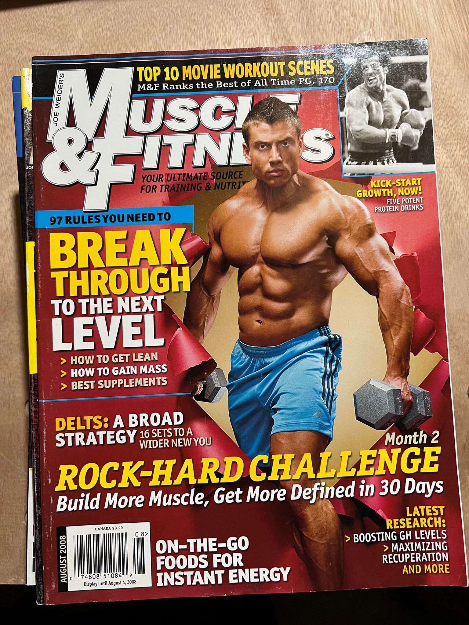 Joe Weider's Muscle & Fitness Magazine August 2008 BK3 - Etsy