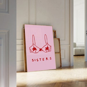 Vintage Apartment Decor, Y2K Bra Poster, Coquette Lingerie Print ...