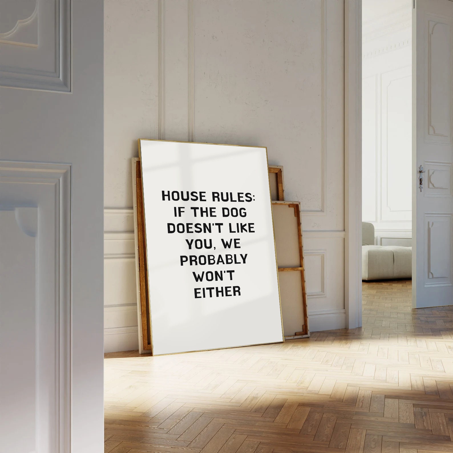 Funny Dog Print, Retro Typography Wall Art, Dog Mom Art Print, Puppy ...
