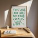 Sweary Prints, Rude Office Wall Decor, Funny Room Decor, Typography Art ...