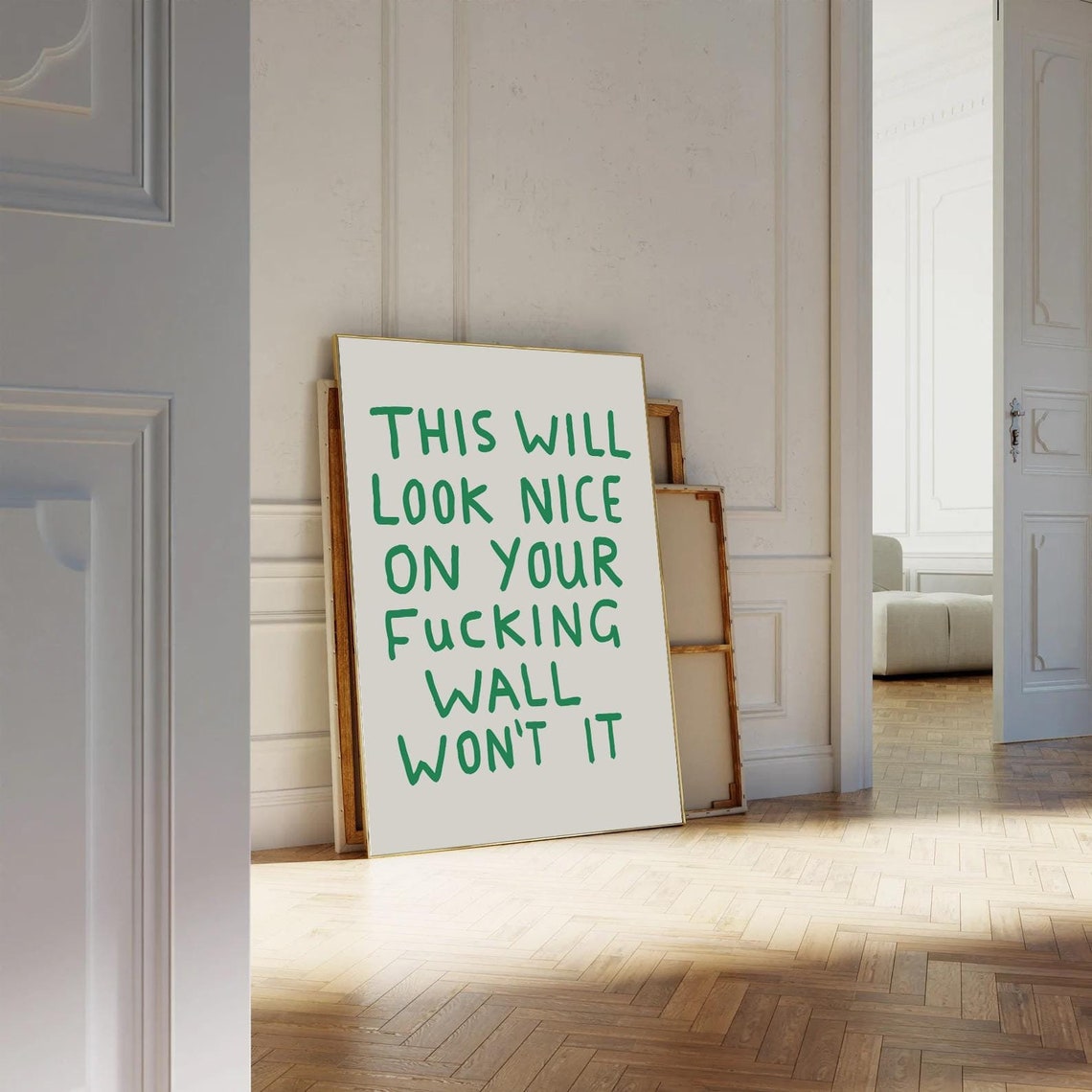 Sweary Prints, Rude Office Wall Decor, Funny Room Decor, Typography Art ...