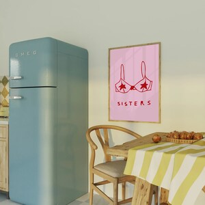 Vintage Apartment Decor, Y2K Bra Poster, Coquette Lingerie Print ...