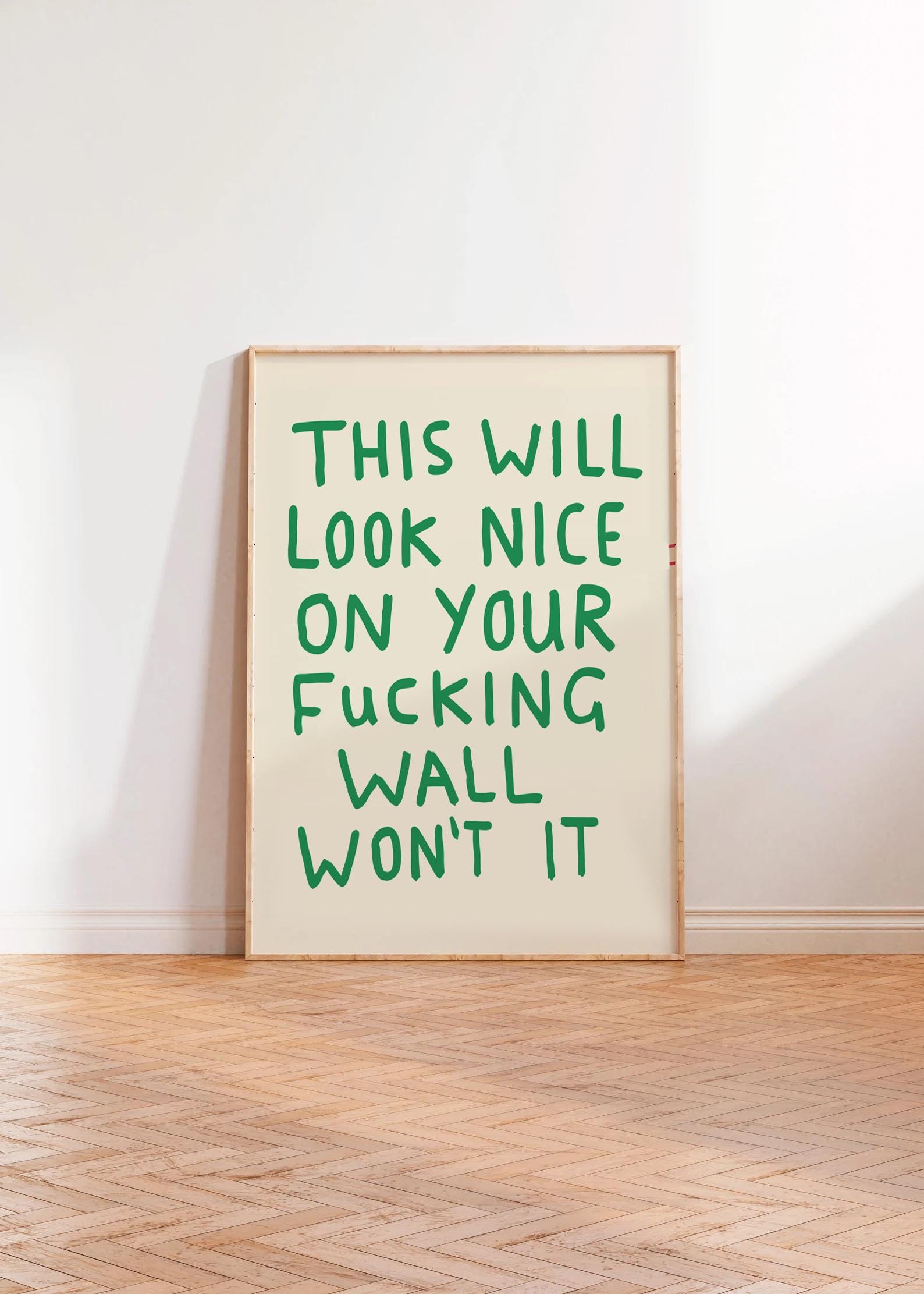 Sweary Prints, Rude Office Wall Decor, Funny Room Decor, Typography Art ...