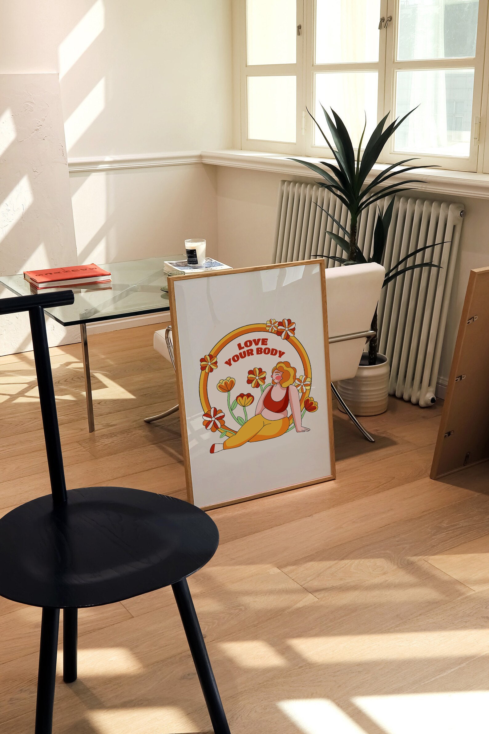 Love Your Body Poster Body Positivity Art Self-love Illustration Self ...