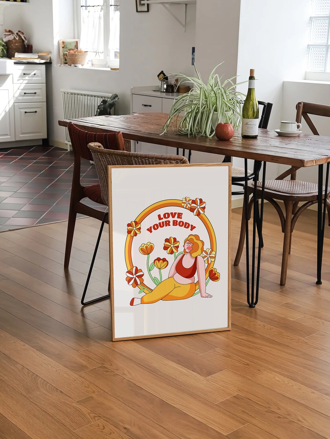 Love Your Body Poster Body Positivity Art Self-love Illustration Self ...