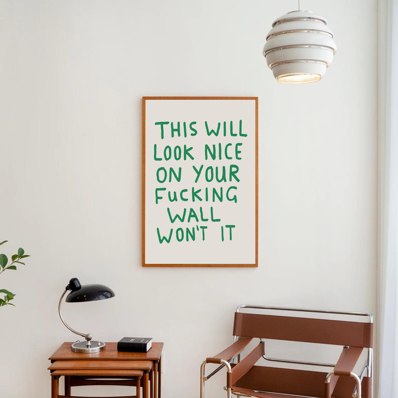 Sweary Prints, Rude Office Wall Decor, Funny Room Decor, Typography Art ...