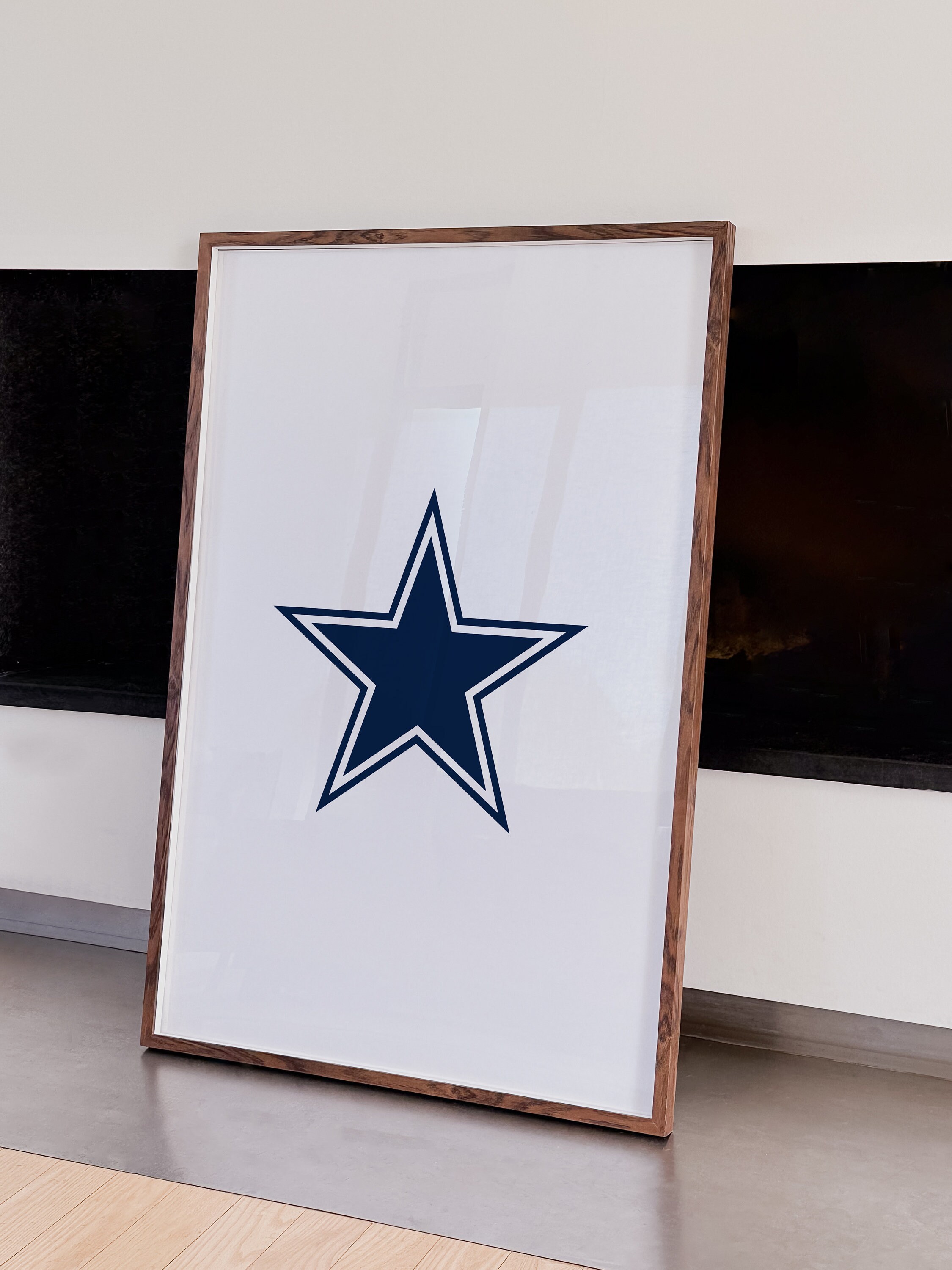 Blue Star Print, Y2k Star Poster, Vintage Wall Art, Geometric Print ...