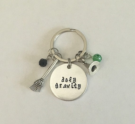 Wicked the Musical inspired charm keychain defy | Etsy