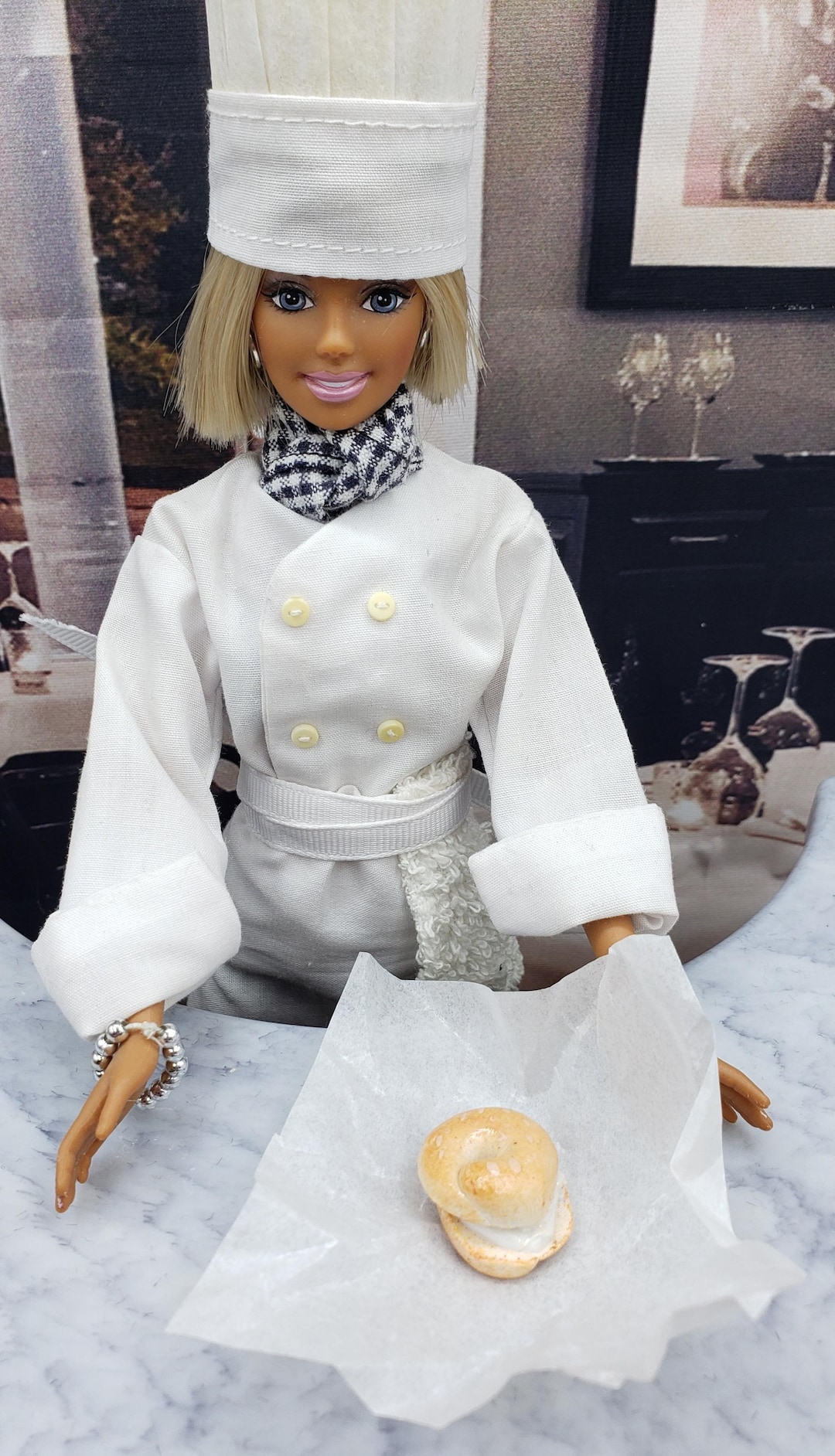 Bagel With Cream Cheese for Barbie Size Dolls - Etsy