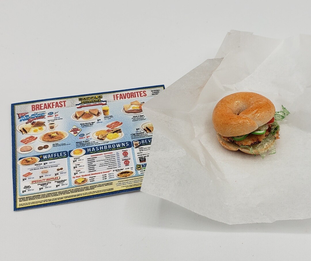 Fried Egg Bagel Sandwich for Barbie Size Dolls - Etsy