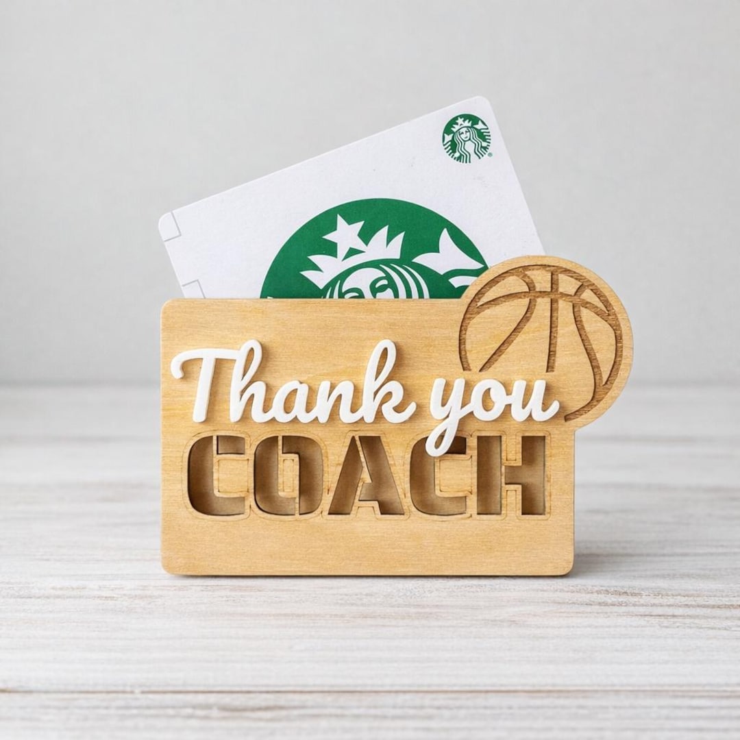 End of Season Coach Gift Card Holder, Thank You Gift for Coaches - Etsy