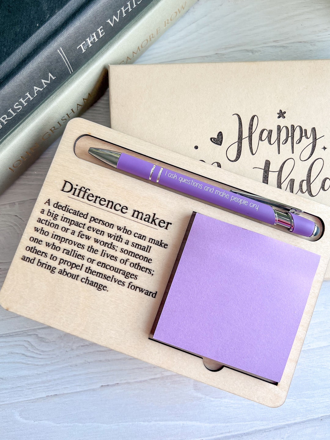Sticky Note Holder, for Teachers, Medical Staff, Daycare Staff Gift ...