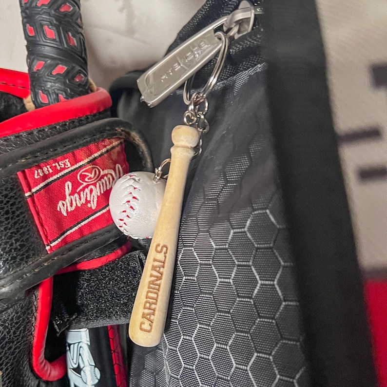 Personalized Mini Baseball Bat Keychain: Engraved Team Gift - Etsy